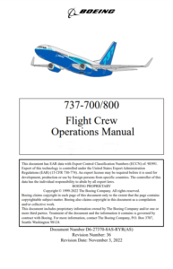 Boeing 737 NG and MAX – Flight Manuals – JSFsim – Innovative Technology ...