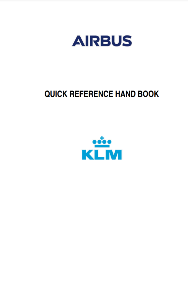 Airbus A330 – FCOM and QRH Checklist – JSFsim – Innovative Technology ...